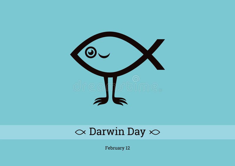 Darwin Fish Icons. Ichthys Sign Variations. Jesus Fish Parody Symbols ...