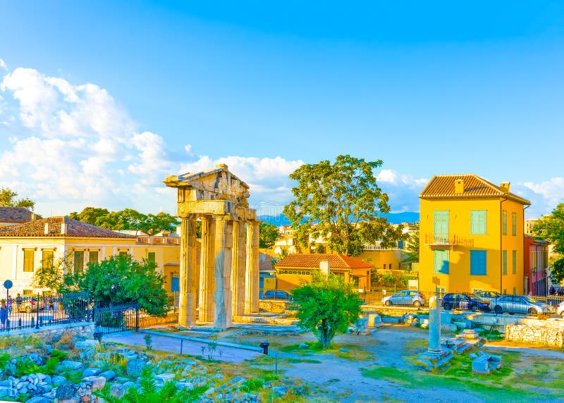 Das alte Athen stockbild. Bild von griechisch, schlüsselwörter - 40916313