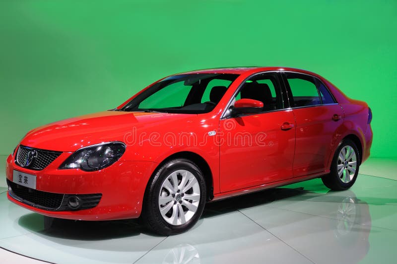 Red business car stock image. Image of automobile, fast - 8561425