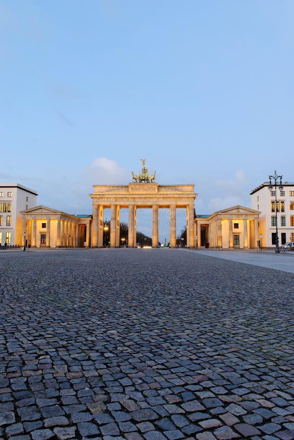 Das Brandenburger Tor, Berlin Stockbild - Bild von brandenburg ...