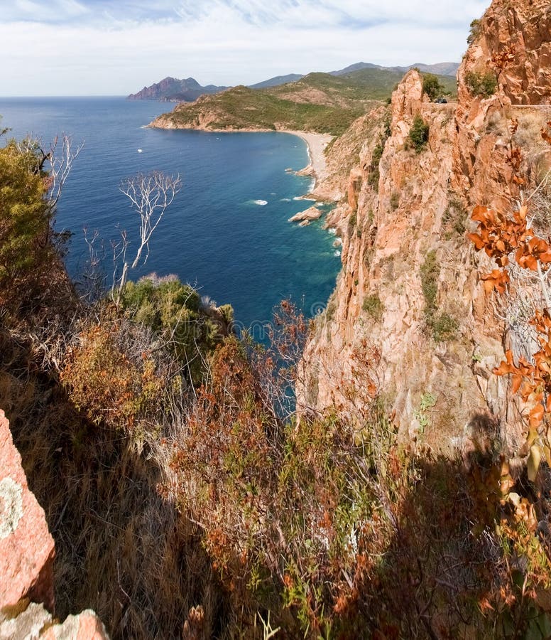 Calanques De Piana In Korsika, Frankreich Stockbild - Bild von ...