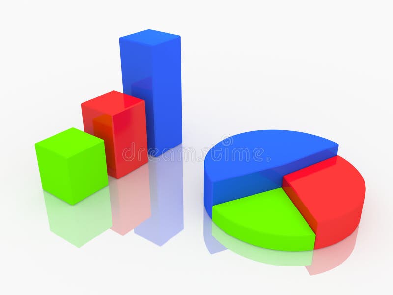 Das Diagramm Und Das Diagramm Stock Abbildung - Illustration von ...