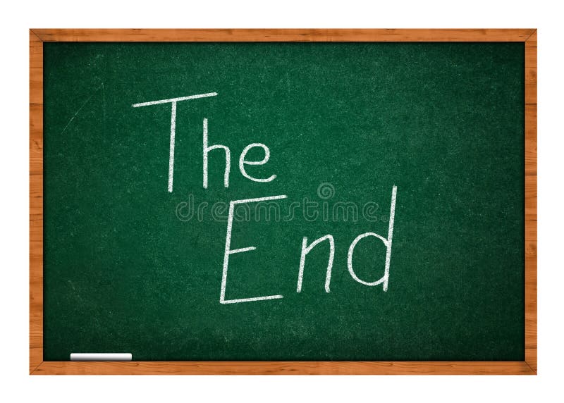 Das Ende stockbild. Bild von getrennt, grün, leerzeichen - 29170785