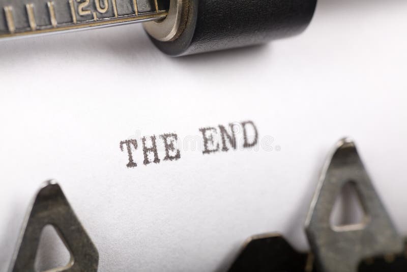 Das Ende? Geschrieben Auf Eine Alte Schreibmaschine Und Ein Altes ...