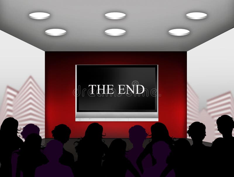 Das Ende stock abbildung. Illustration von scheinwerfer - 7147625