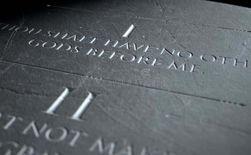 Das erste Gebot stock abbildung. Illustration von getrennt - 81913098