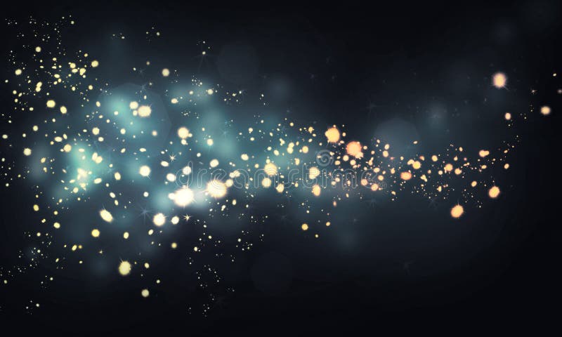 Das Funkeln Funkelt in Der Dunkelheit Stock Abbildung - Illustration ...