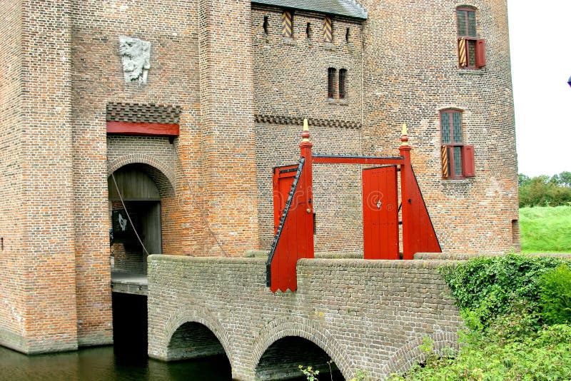 Das Gatter des Muiderslot stockbild. Bild von sonderkommando - 3364181