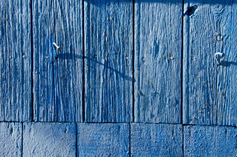Das Gemalte Azurblau Steigt Hintergrund Ein Stockfoto - Bild von holz ...