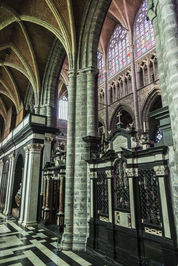 Das Heilige Bavo Cathedral in Gent, Belgien Stockfoto - Bild von kunst ...