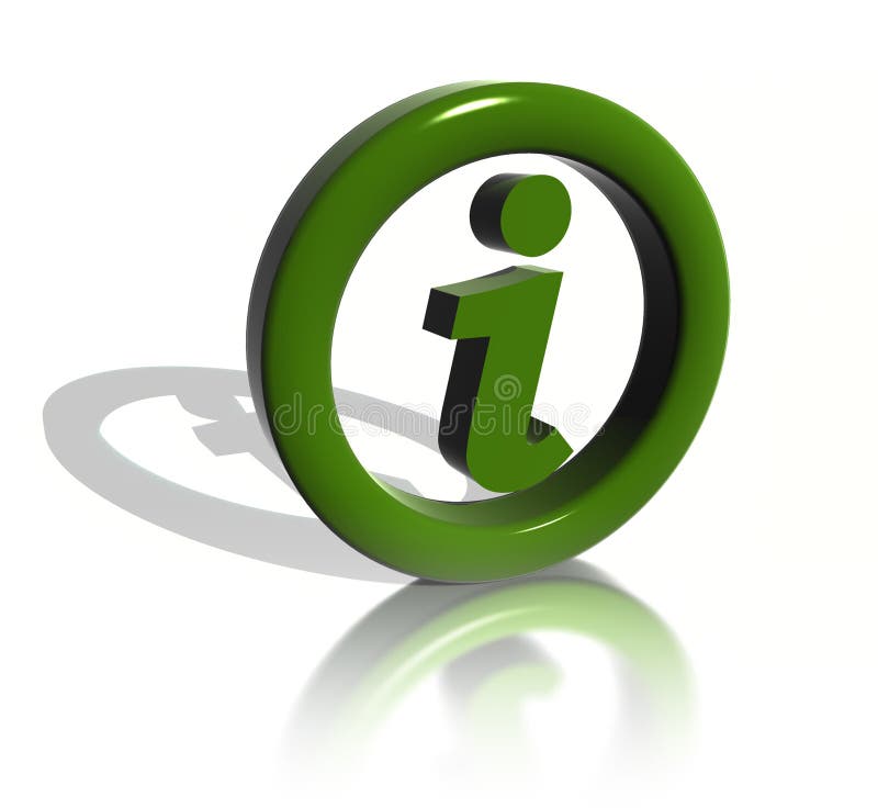 Das Info-Zeichen stock abbildung. Illustration von markierung - 3558192