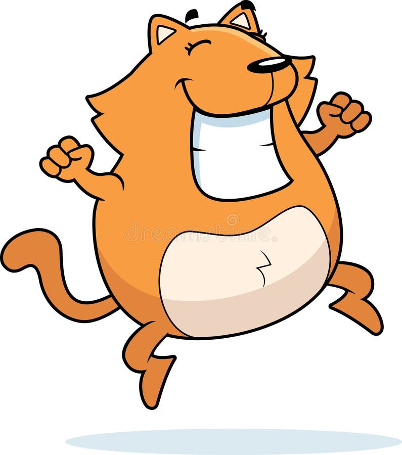 Das Katze-Springen vektor abbildung. Illustration von erfolg - 11287797