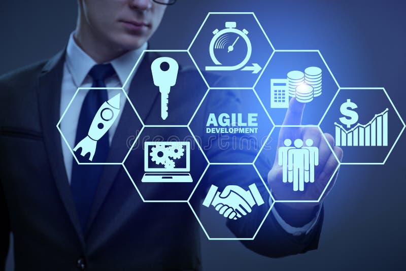 Das Konzept Der Beweglichen Softwareentwicklung Stockfoto - Bild von ...