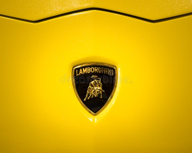 Das Lamborghini-Logo Zeigt Einen Stier Oder Einen Stier Redaktionelles ...