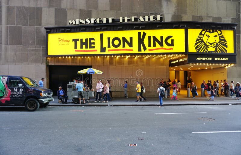 Das Lion King-Musical am Minskoff-Theater in New York City ... Das Lion King-Musical am Minskoff-Theater in New York City ...