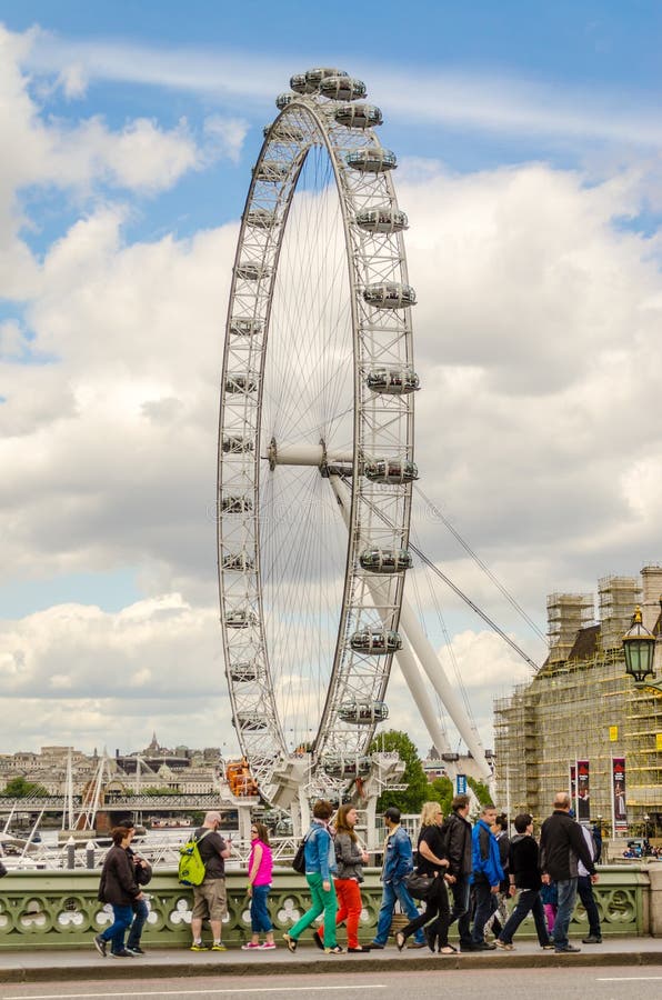 Das London-Augen-panoramische Rad Redaktionelles Foto - Bild von ...