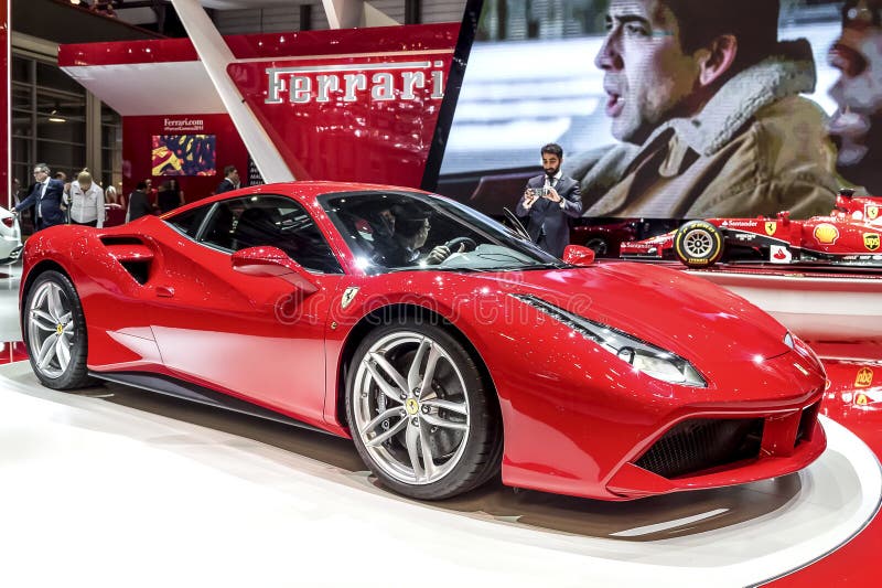 Der neue Ferrari 488 redaktionelles foto. Bild von baumuster - 52552251