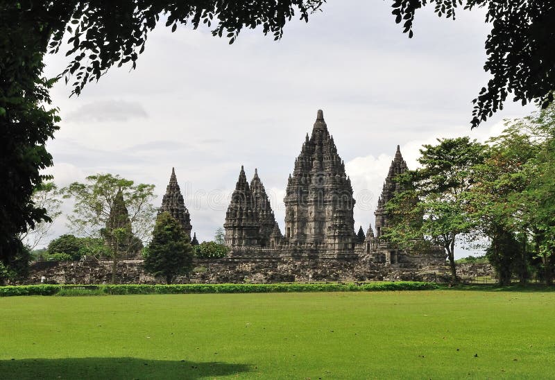 Flachreliefs Des Prambanan Tempels, Java, Indonesien Stockbild - Bild ...