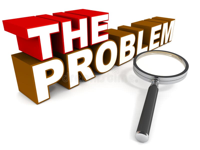 Das Problem stock abbildung. Illustration von evaluate - 35545225