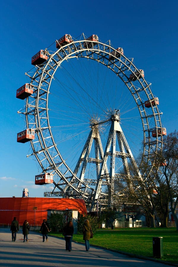Das Riesenrad, Wien, Österreich Stockbild - Bild von unterhaltung, wien ...