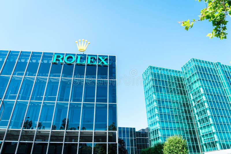 Das Rolex-Gebäude - Genf redaktionelles bild. Bild von fechten - 42308795