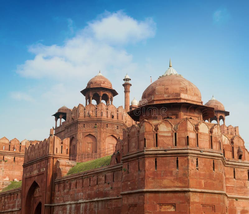 Rotes Fort Indien stockbild. Bild von indien, fort, rotes - 27757205