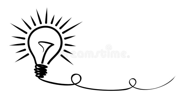 Das Symbol Der Elektrischen Lampe Vektor Abbildung - Illustration von ...