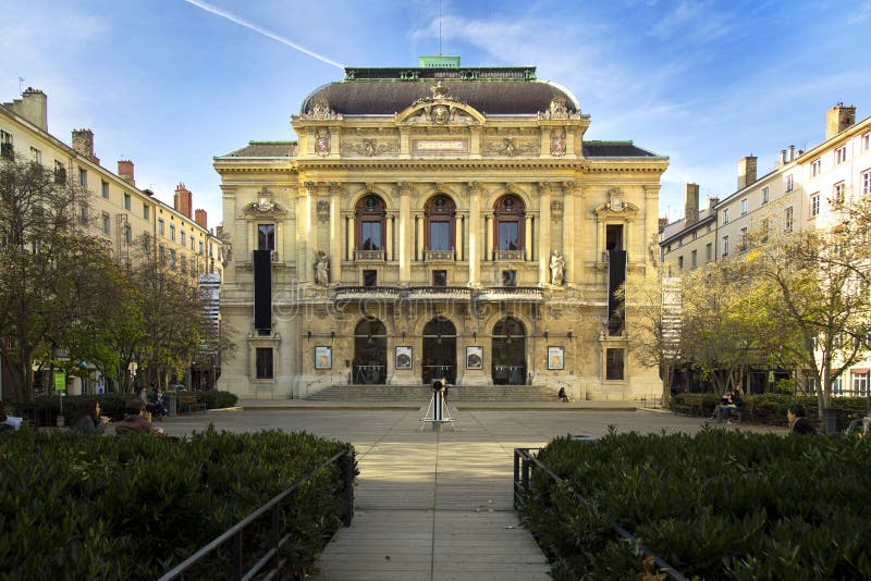 Theater-DES Celestins, Lyon, Frankreich Stockbild - Bild von lyon ...