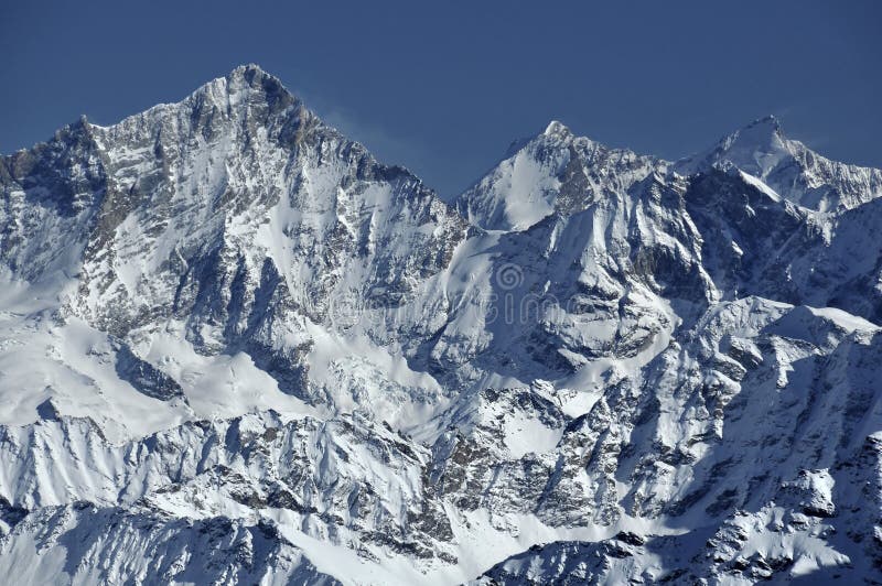 Das Weisshorn stockbild. Bild von kante, berühmt, schweiz - 22780577