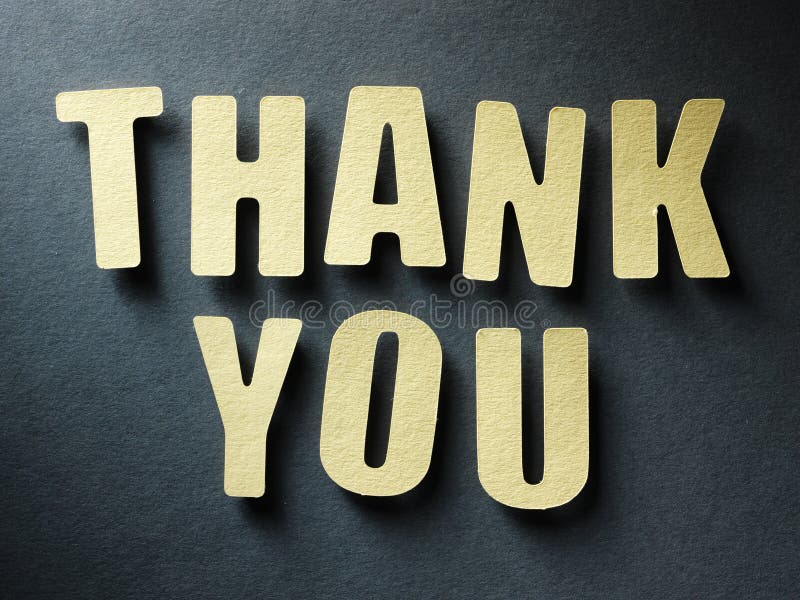 Das Wort Danken Ihnen Auf Papierhintergrund Stockbild - Bild von papier ...