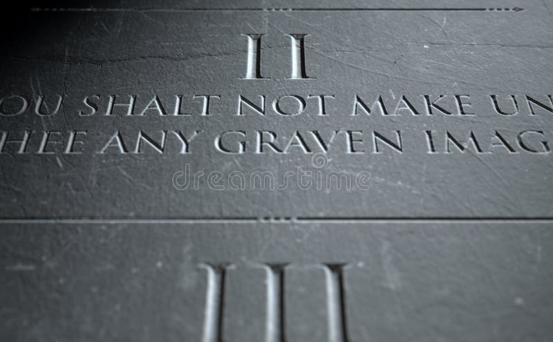 Das zweite Gebot stock abbildung. Illustration von ziffern - 81913900