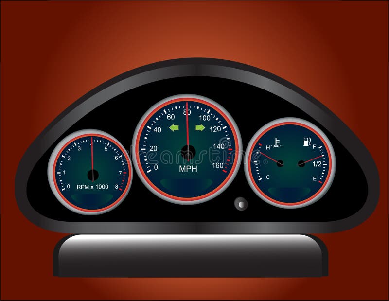 Car Dash Board Vector Illustration Eps 10 007 Stock Illustration ...
