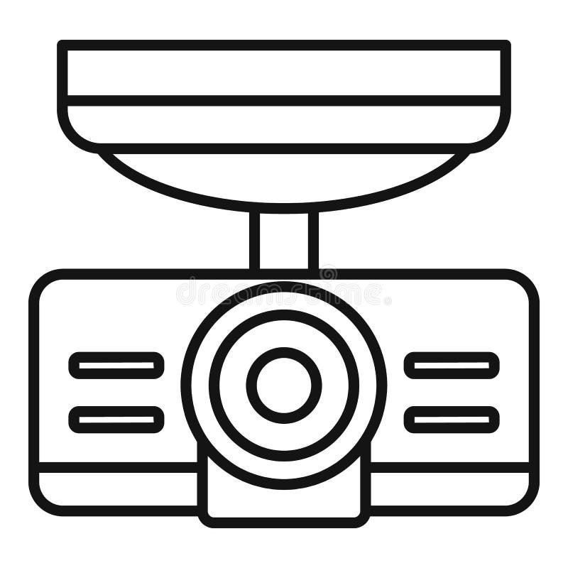 Dash Cam Recorder Icon Flat Isolated Vector Stock Vector - Illustration ...