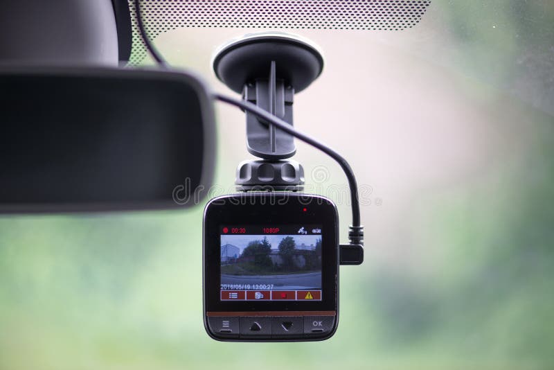Dash camera stock photo. Image of fasten, mirror, glass - 72724978
