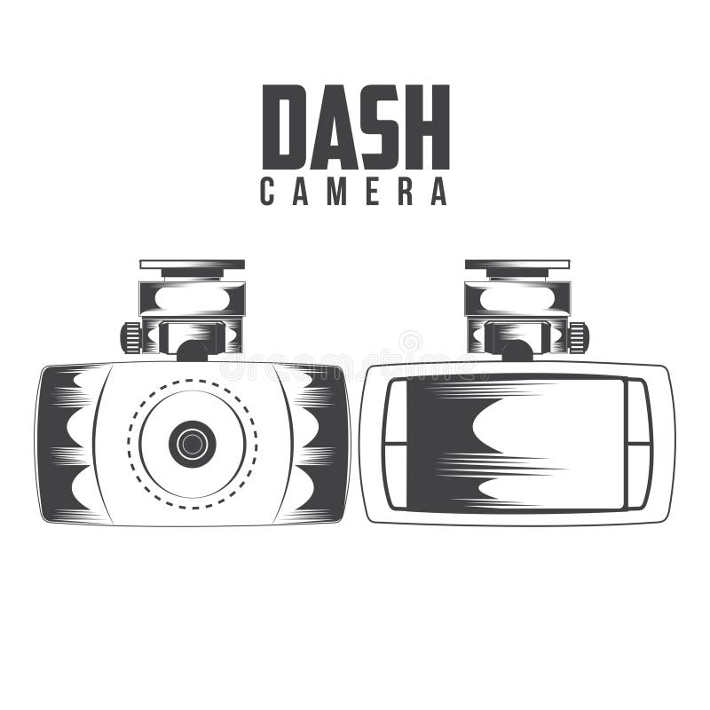 Dash Camera Vector Stock Illustration Vintageretro Dash Camera Stock ...
