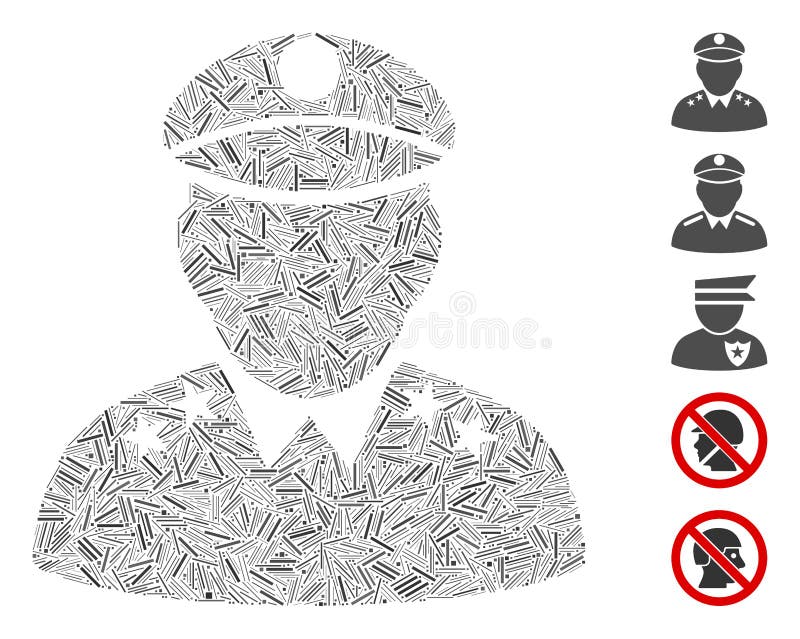 Dash Collage Army General stock illustration. Illustration of ...