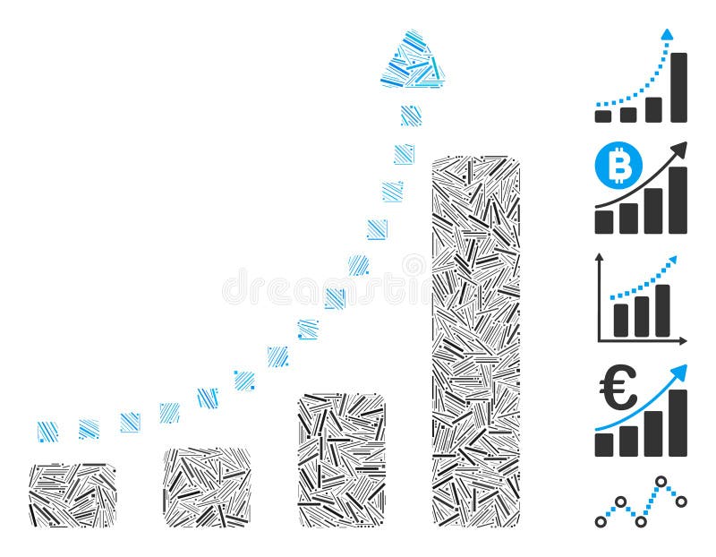 Dash Collage Bar Chart Trend Icon Stock Illustration - Illustration of ...