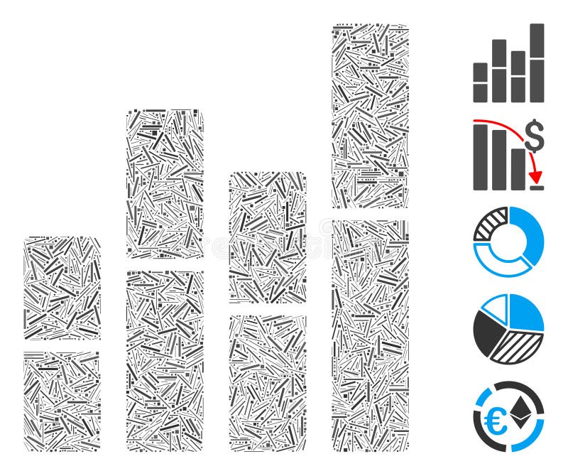 Dash Collage Bar Charts Icon Stock Illustration - Illustration of chart ...