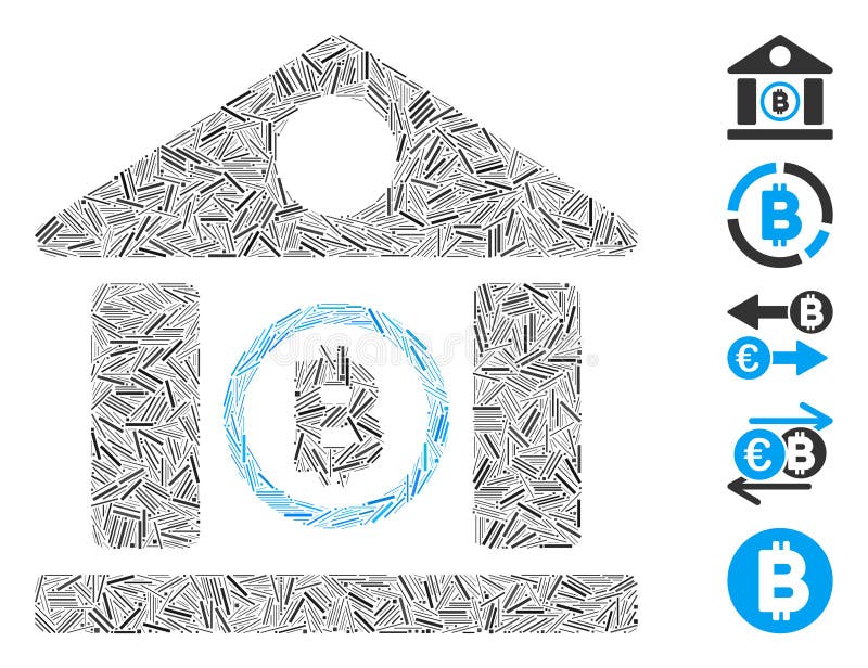 Dash Collage Bitcoin Bank Building Icon Stock Illustration ...