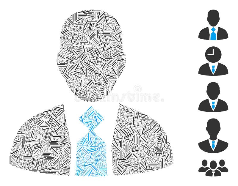 Dash Collage Boss Icon stock illustration. Illustration of office ...