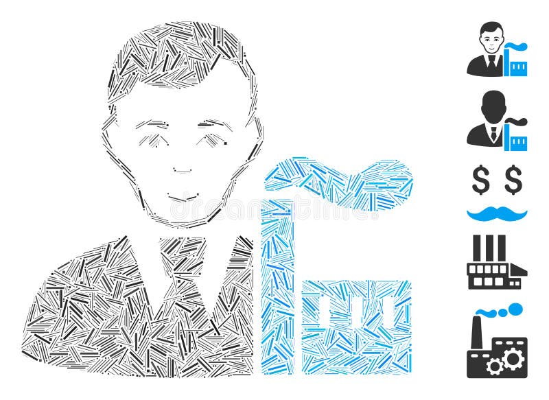 Dash Collage Capitalist Oligarch Icon Stock Illustration - Illustration ...