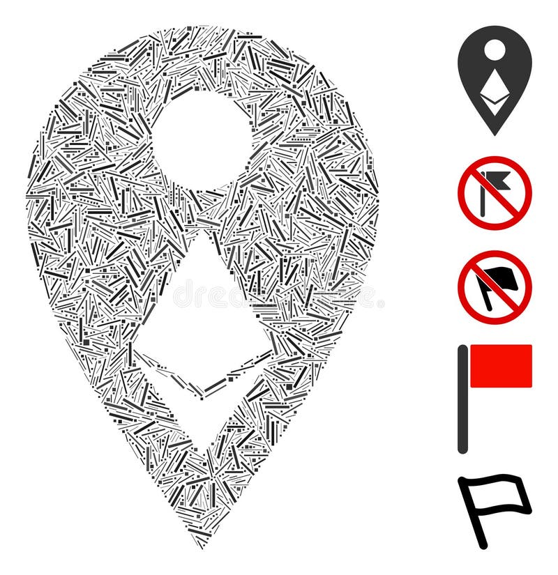 Dash Collage Ethereum Map Marker Icon Editorial Photography ...