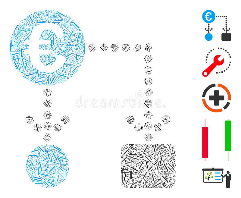 Dash Collage Euro Flow Chart Stock Illustration - Illustration of ...