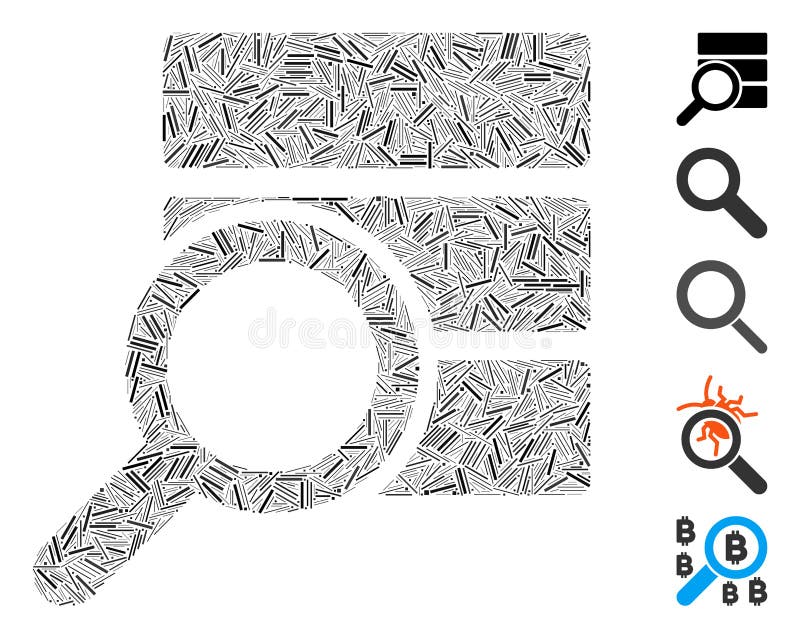 Dash Collage Explore Database Icon Stock Illustration - Illustration of ...