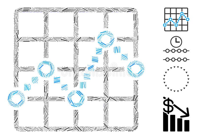 Dash Collage Line Plot Icon Stock Illustration - Illustration of drawn ...