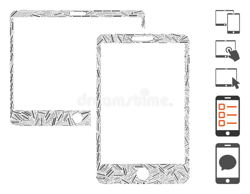 Dash Collage Mobile Devices Icon Stock Illustration - Illustration of ...