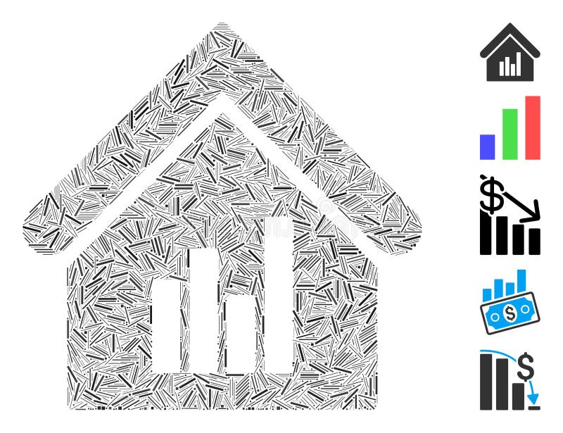 Dash Collage Realty Bar Chart Stock Illustration - Illustration of ...