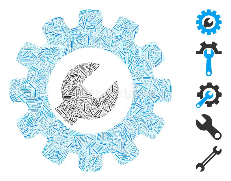 Dash Collage Service Tools Icon Stock Illustration - Illustration of ...