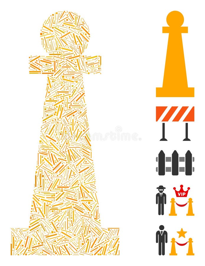 Dash Collage Stanchion Icon Stock Illustration - Illustration of pole ...