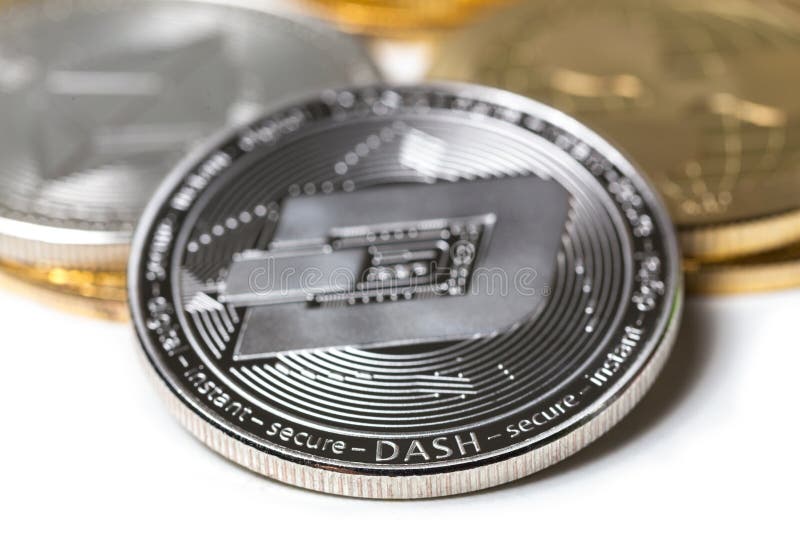 Dash Crypto Coin in Front of Others Stock Photo - Image of dash, silver ...